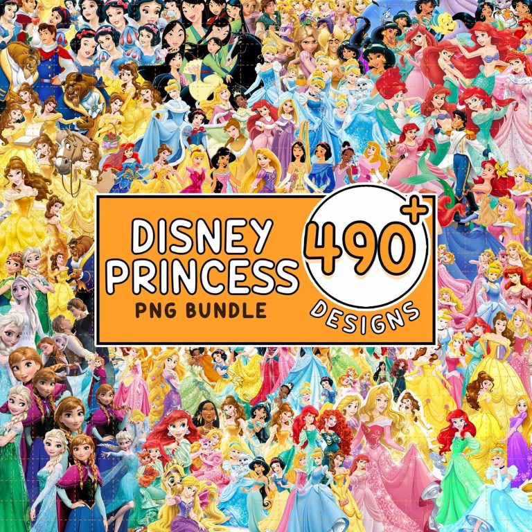 400+ Disney Princess Svg Bundle Cricut Files, Princess Png Bundle ...
