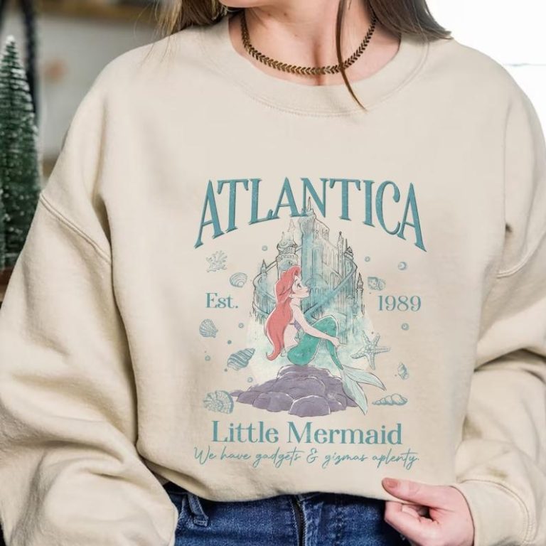 Disney Vintage The Little Mermaid Ariel Atlantica 1989 Sublimation ...