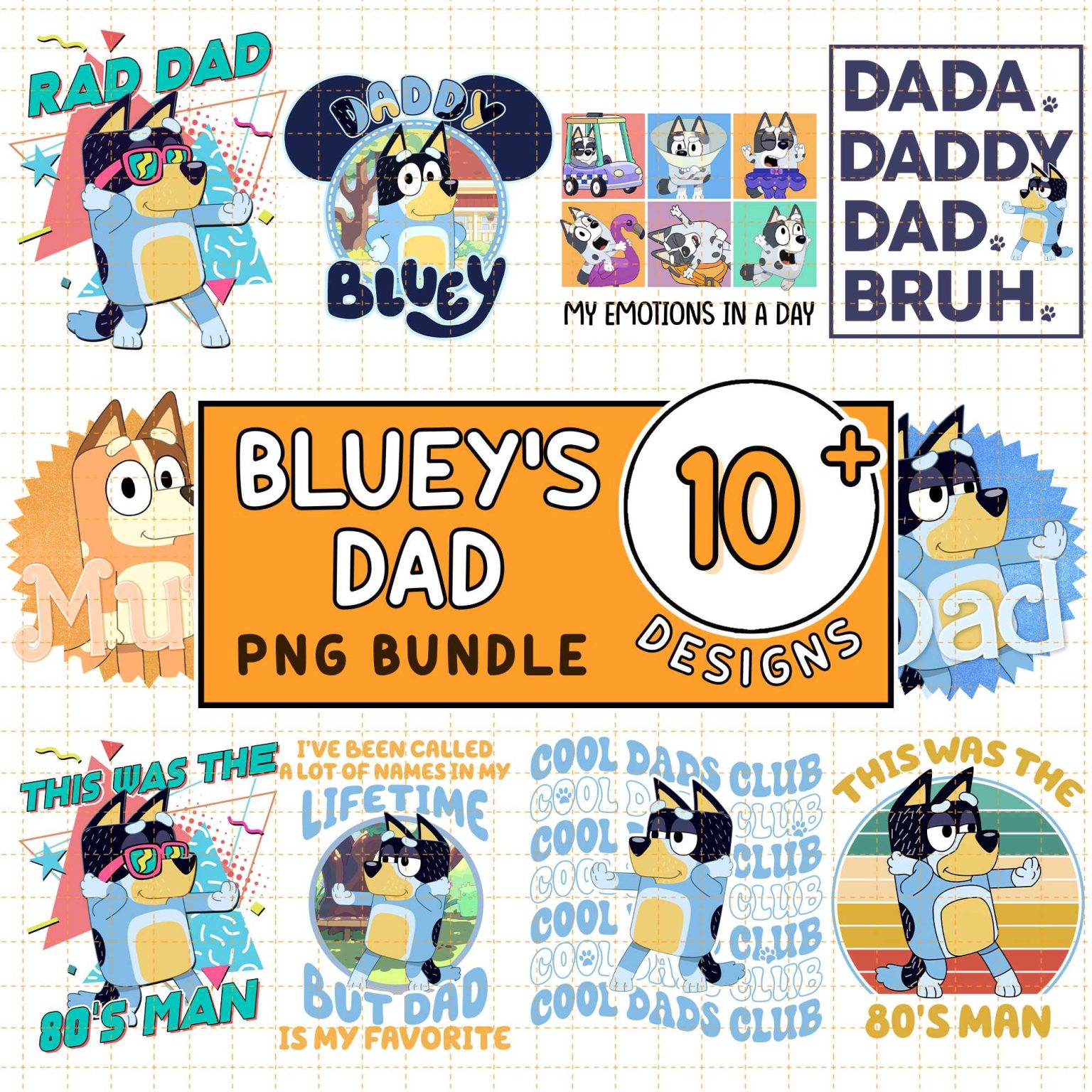 Bluey Dad PNG, It’s not a Dad Bod it’s a Father Figure PNG, Bluey ...