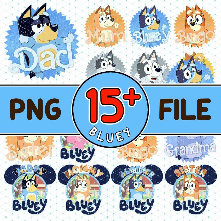 Bluey Family Png | Bluey Family Svg | Bluey Design | Bluey Mom Life Png ...