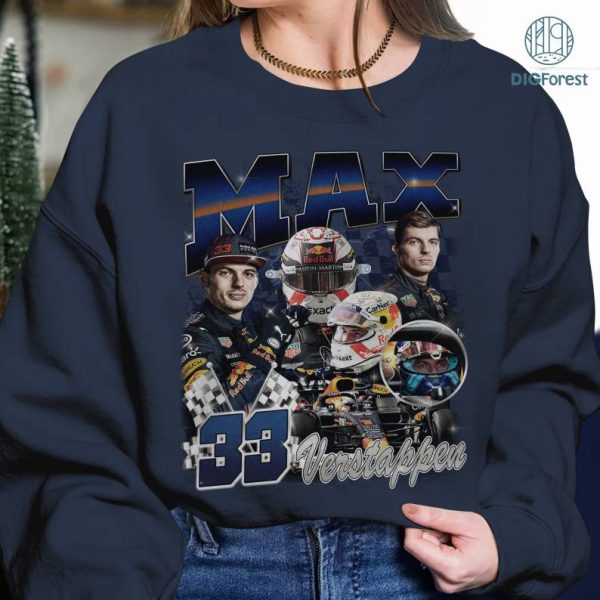 Max Verstappen Vintage T Shirt, Verstappen Racing PNG, Max Verstappen ...